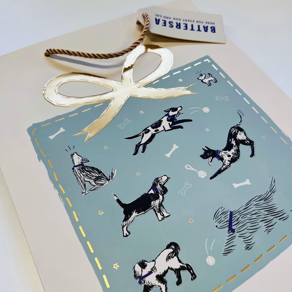 Dogs Large Birthday Gift Bag for Dog Lovers - Battersea Charity Bags ...