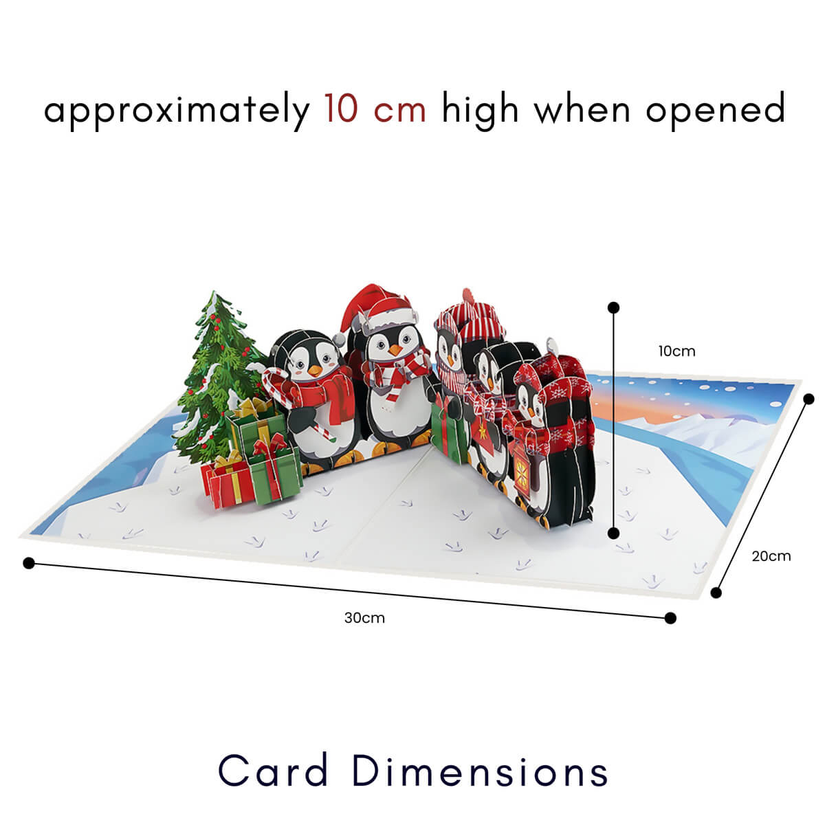 Cardology - Christmas Penguins Pop-Up Card for Grandchildren