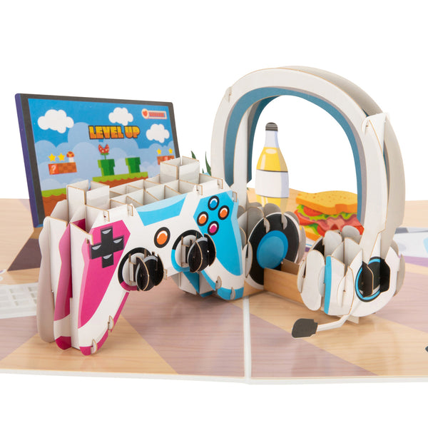 Cardology - Gaming Pop Up Card | Birthday Card for Gamers