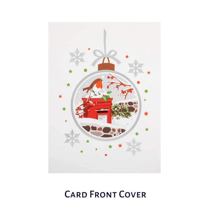 Christmas Robin Pop Up Card | Luxury Handmade Christmas Cards - Cardology