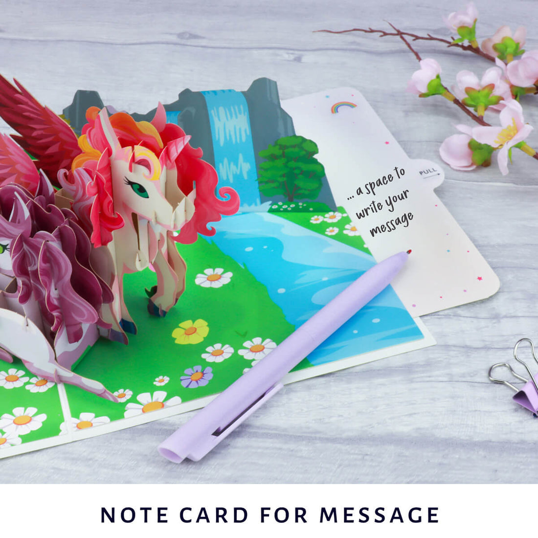 Cardology - Unicorn Pop Up Card | Unicorn Birthday Card For Girls