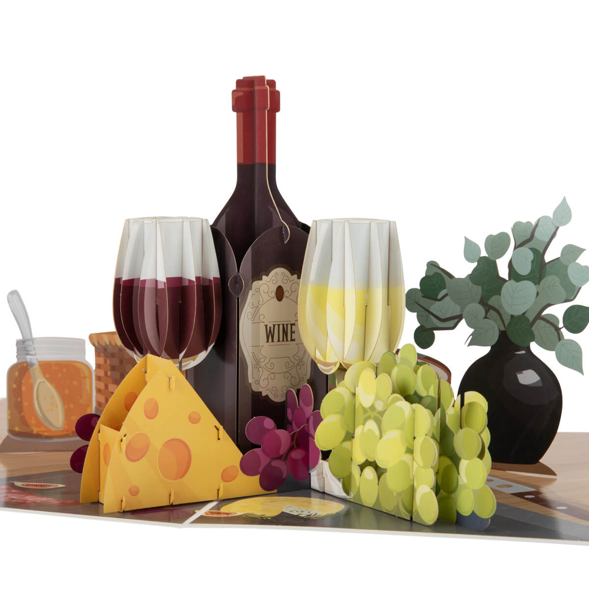 Cardology - Wine Pop Up Card - Birthday Gift for Wine Lovers