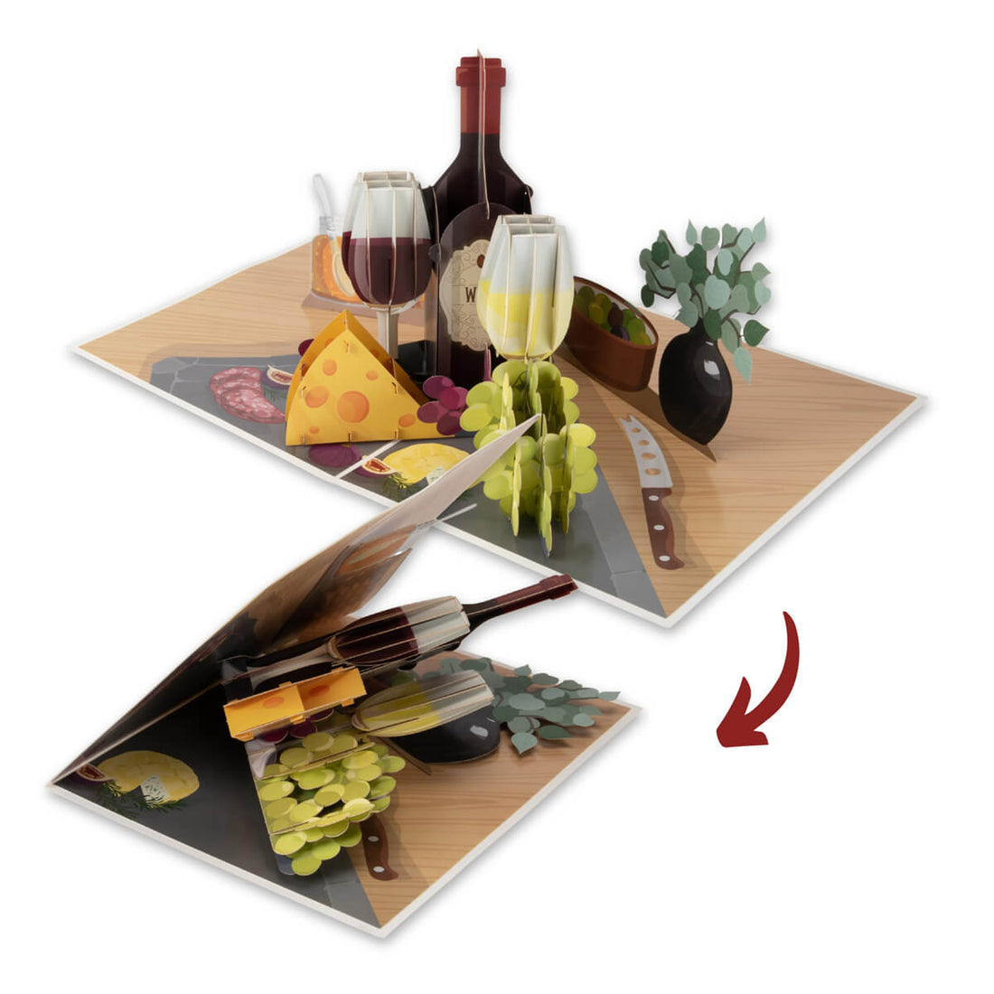 Cardology - Wine Pop Up Card - Birthday Gift for Wine Lovers