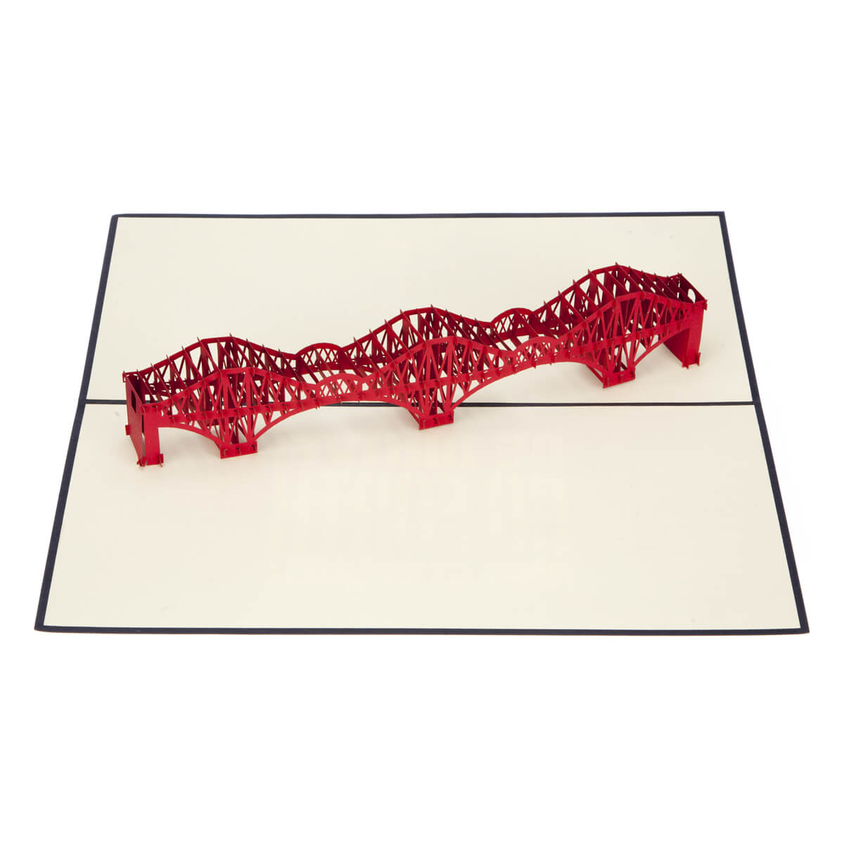 Forth Rail Bridge 3D Paper Model - Forth Rail Bridge Pop Up Card ...