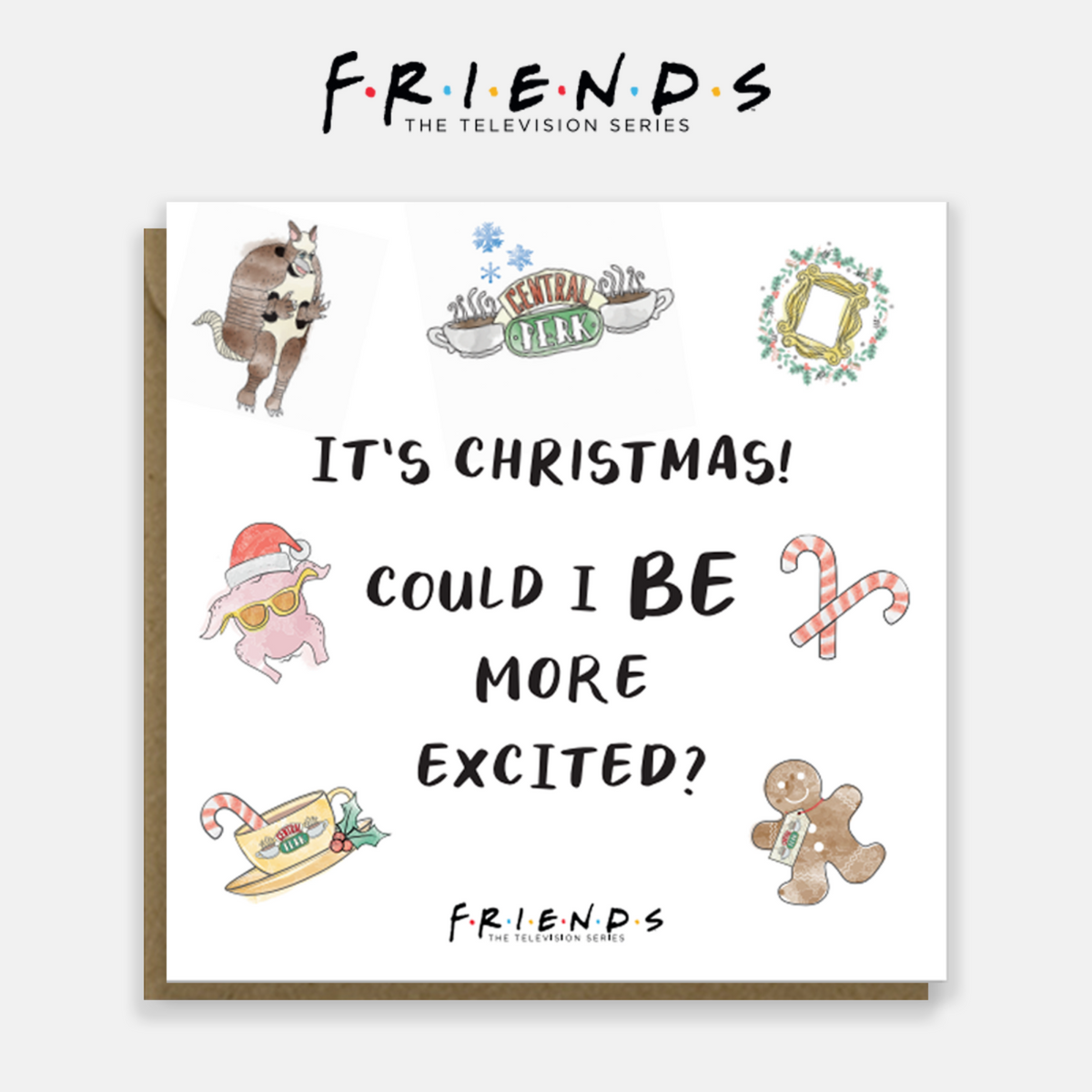 Friends TV Show Christmas Card Packs | Funny Cards for Friends Fans ...