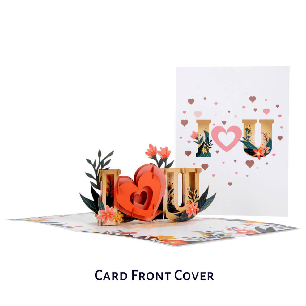 I Love You Pop Up Card | Valentines Day & Anniversary I Love U Card ...