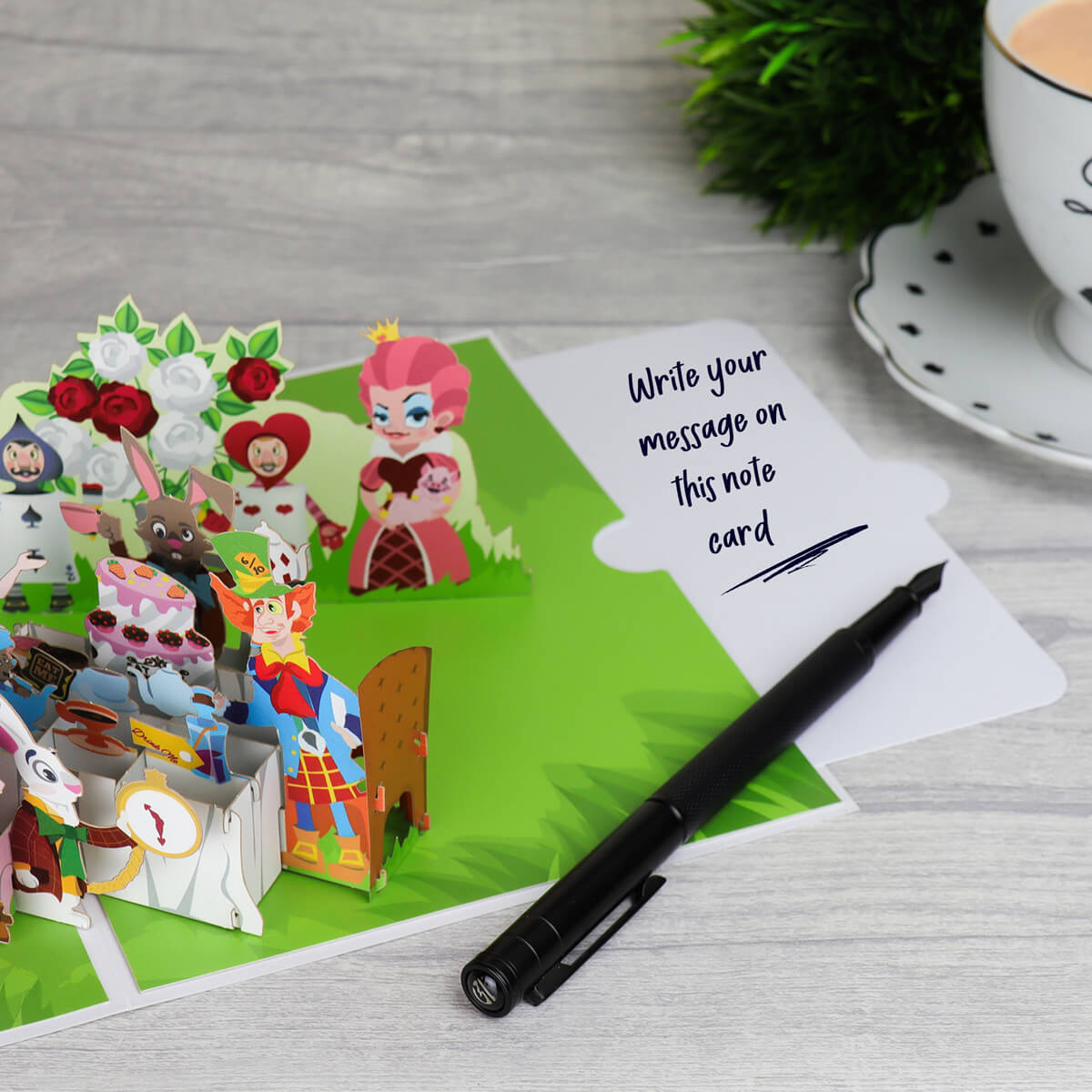 Mad Hatters Tea Party Pop Up Card | Alice In Wonderland Gifts – Cardology