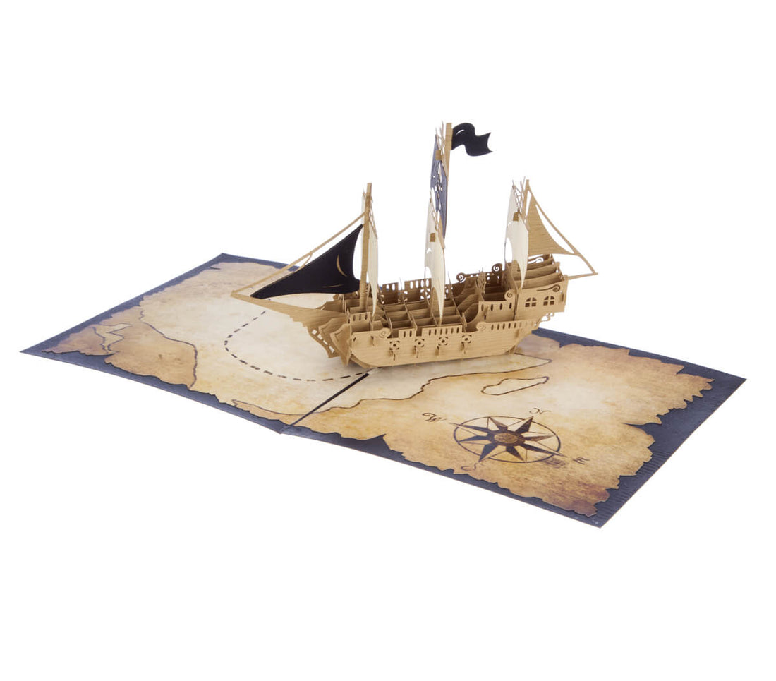 Pirate Ship Pop Up Card, Childrens Birthday Cards | cardology.co.uk ...
